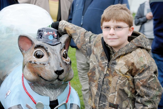 Olean squirrel honoring life saving unveiled - Olean Times Herald