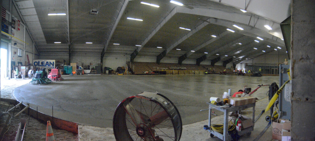 Rec Center sees 25 loads of concrete for new rink - Olean Times Herald