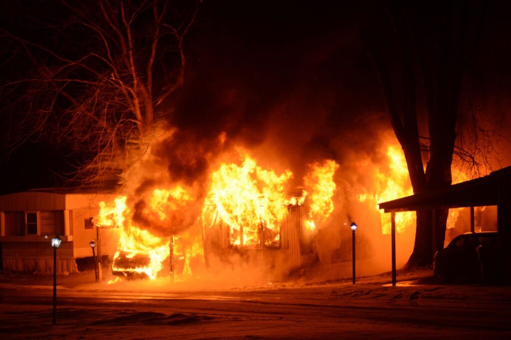 Fire destroys Colonial Village mobile home, injures mother and children ...