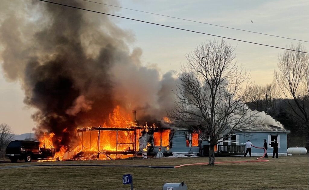 Fire destroys home on Union Valley Road in Town of Olean - Olean Times ...