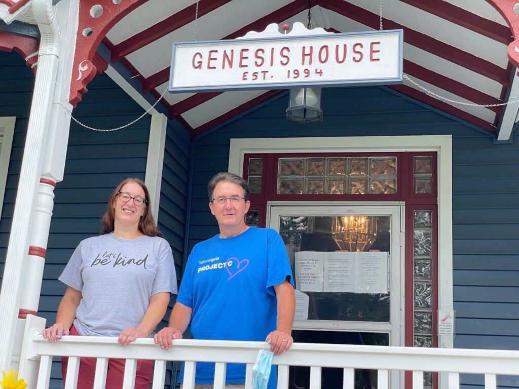 National Grid employees spend service day sprucing up Genesis House ...