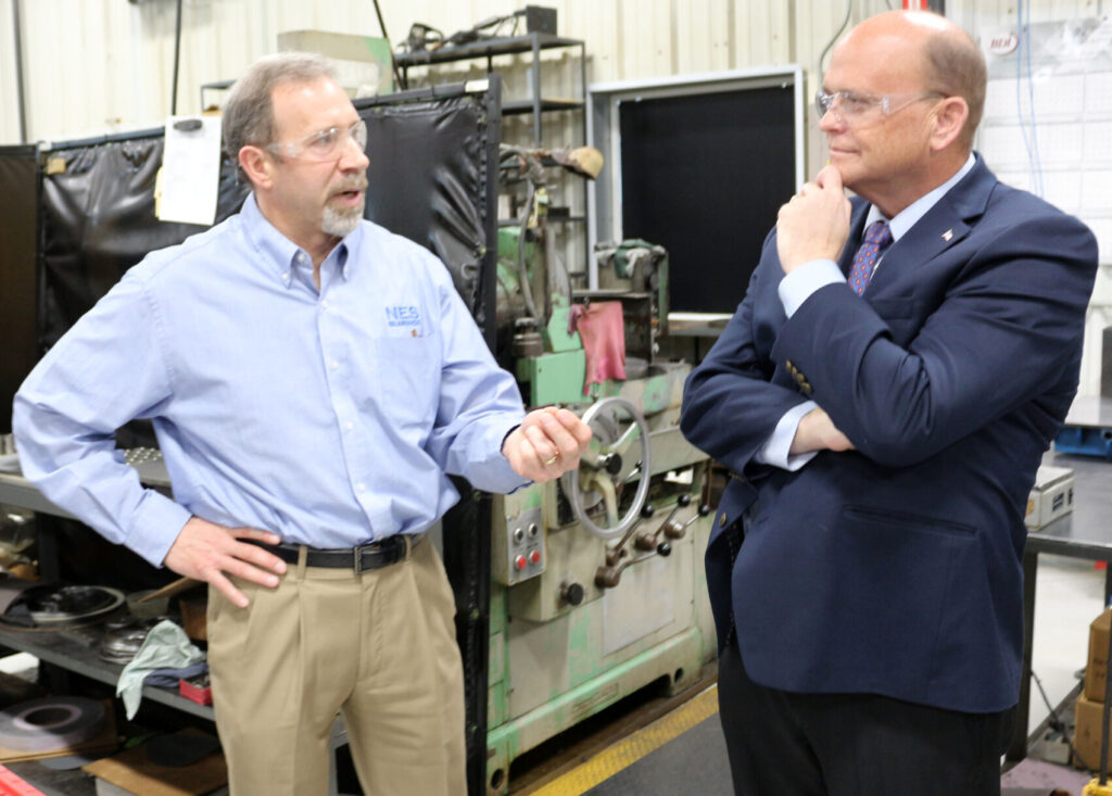 Reed tours Napoleon Engineering in Olean - Olean Times Herald