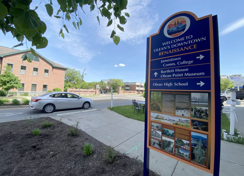 New signs, outdoor spaces part of Olean's DRI project - Olean Times Herald