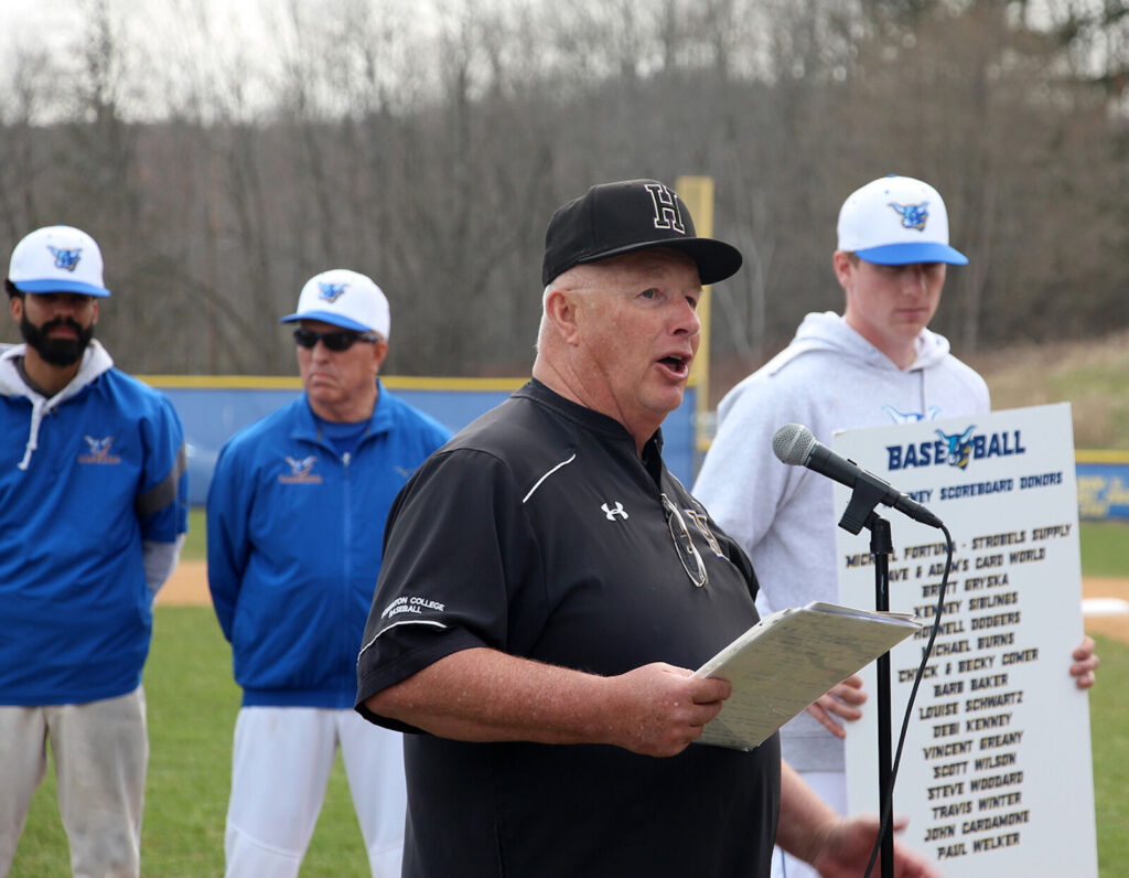 Alfred State baseball scoreboard named to honor Tom Kenney - Olean ...