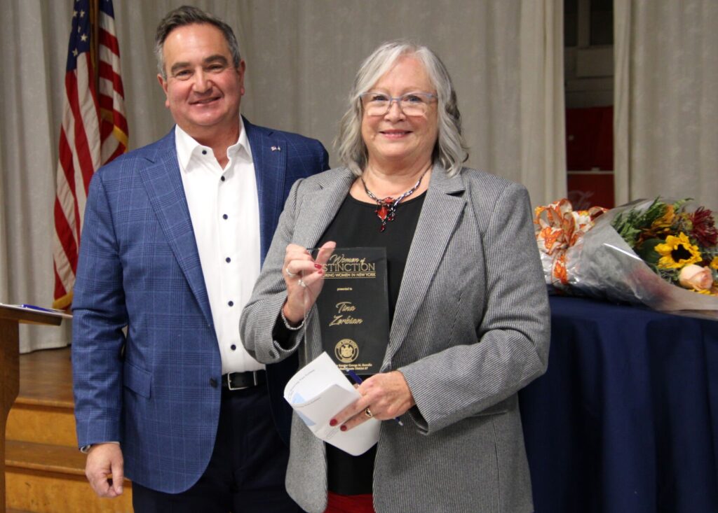 Zerbian receives State Senate Woman of Distinction Award - Olean Times ...