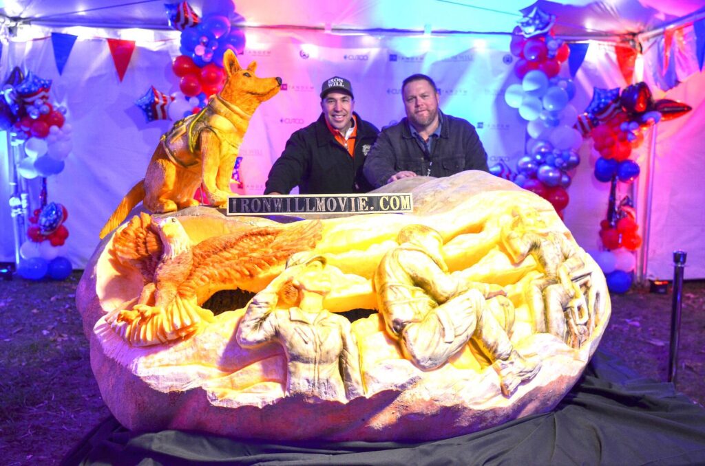 State & Union: World-record pumpkin carved to promote film on veterans ...