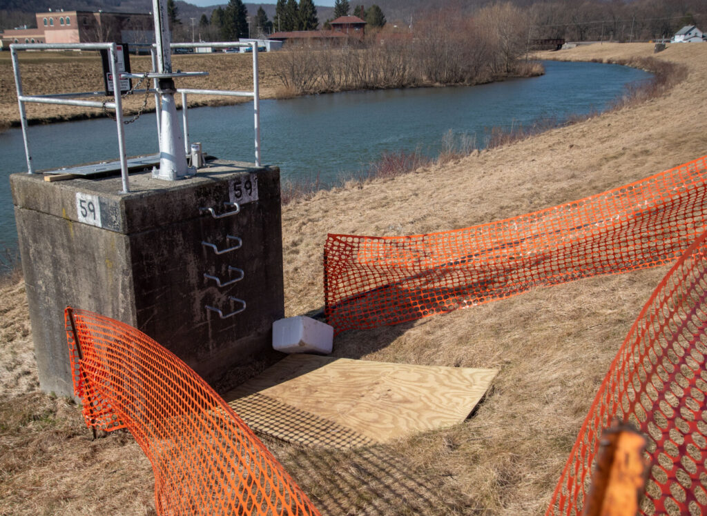 Work underway on Olean levee repair prep, funds for pump shed OK'd ...