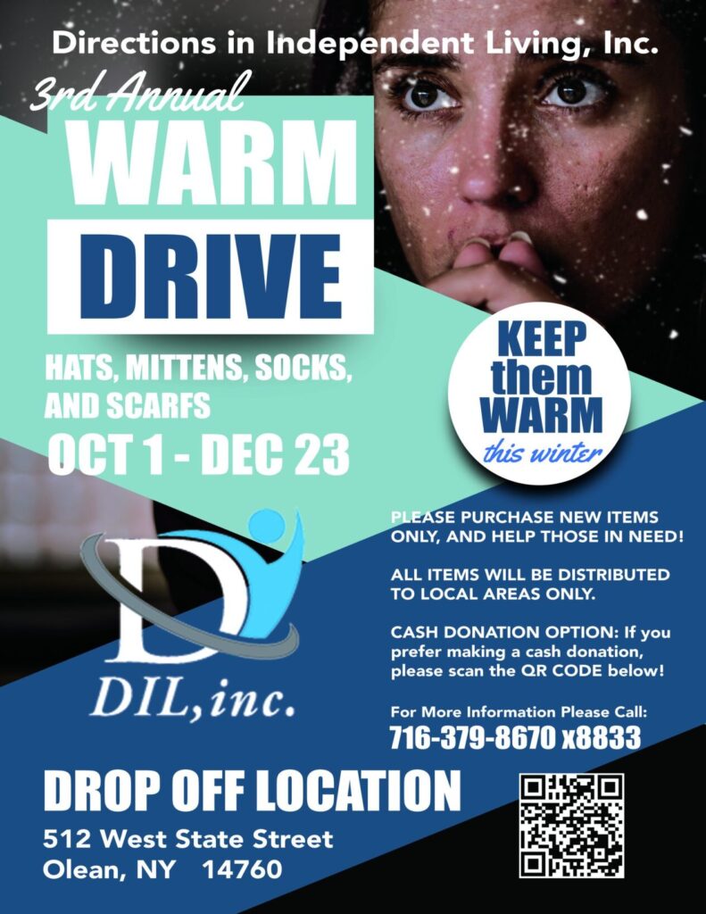 Directions in Independent Living collecting cold-weather items - Olean ...