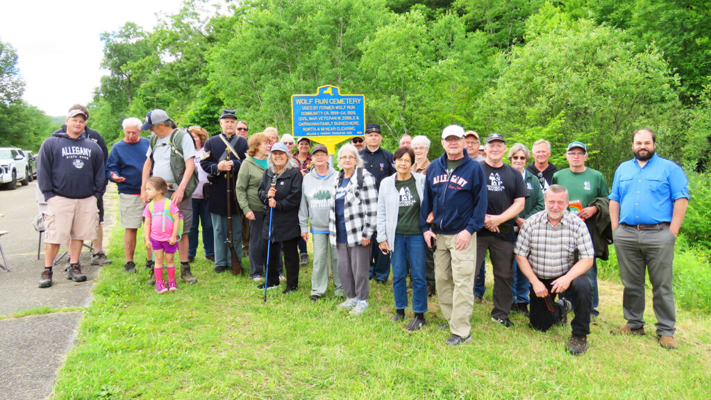 Wolf Run Cemetery in Allegany State Park commemorated with historical ...