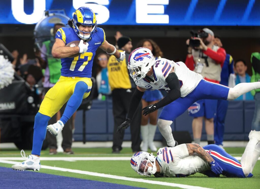 Allen (3 TD passes, 3 TD runs) sets record, but Rams hold off Bills 44 ...