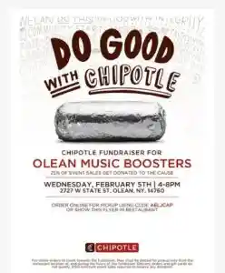 Olean Music Boosters plan fundraiser at Chipotle - Olean Times Herald