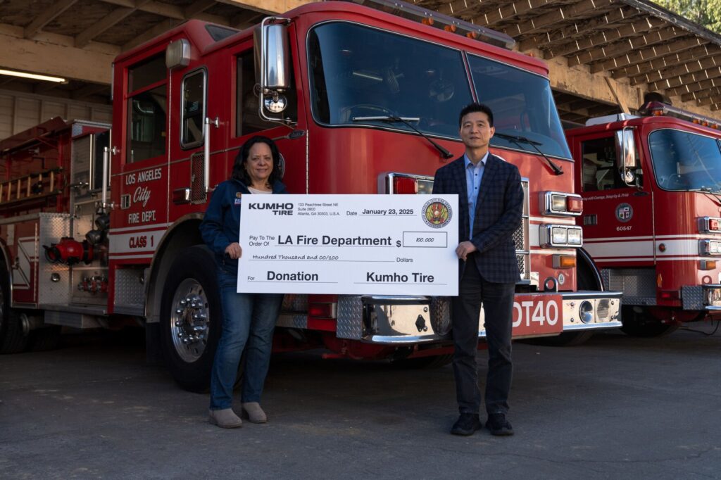 KUMHO TIRE U.S.A. DONATES $100,000 TO LOS ANGELES FIRE DEPARTMENT ...