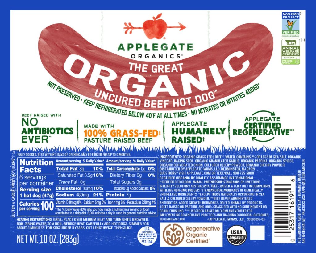 Applegate Farms, LLC Beats 2025 Regenerative Goal, Transitions All Beef ...