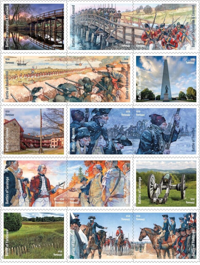 USPS to Issue Stamps of Historic Battlefields of the American ...