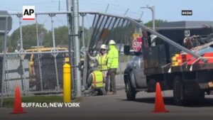 Man taken into custody at Buffalo airport after crashing pickup truck ...