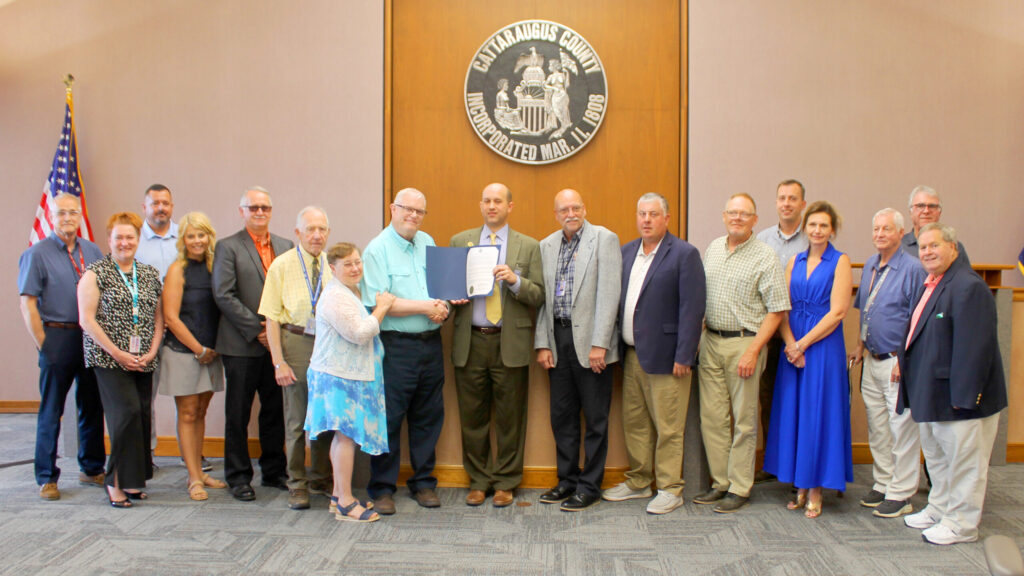 Cattaraugus County Legislature honors Searles at his final meeting as ...