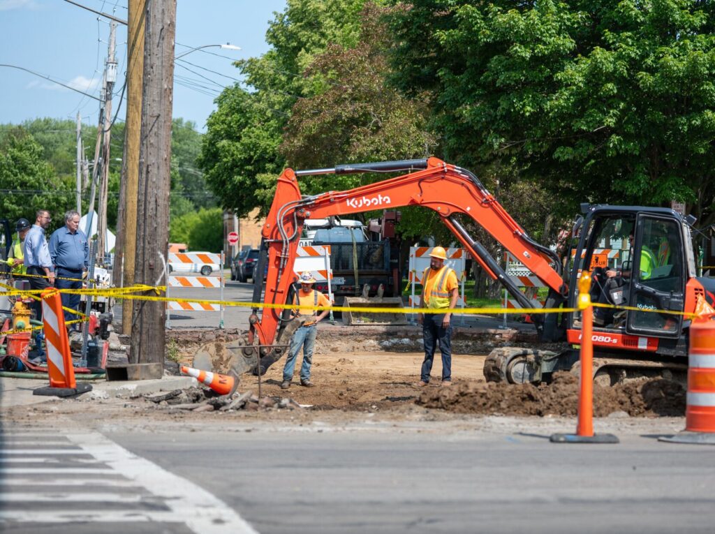 Water repair on East Greene Street - Olean Times Herald
