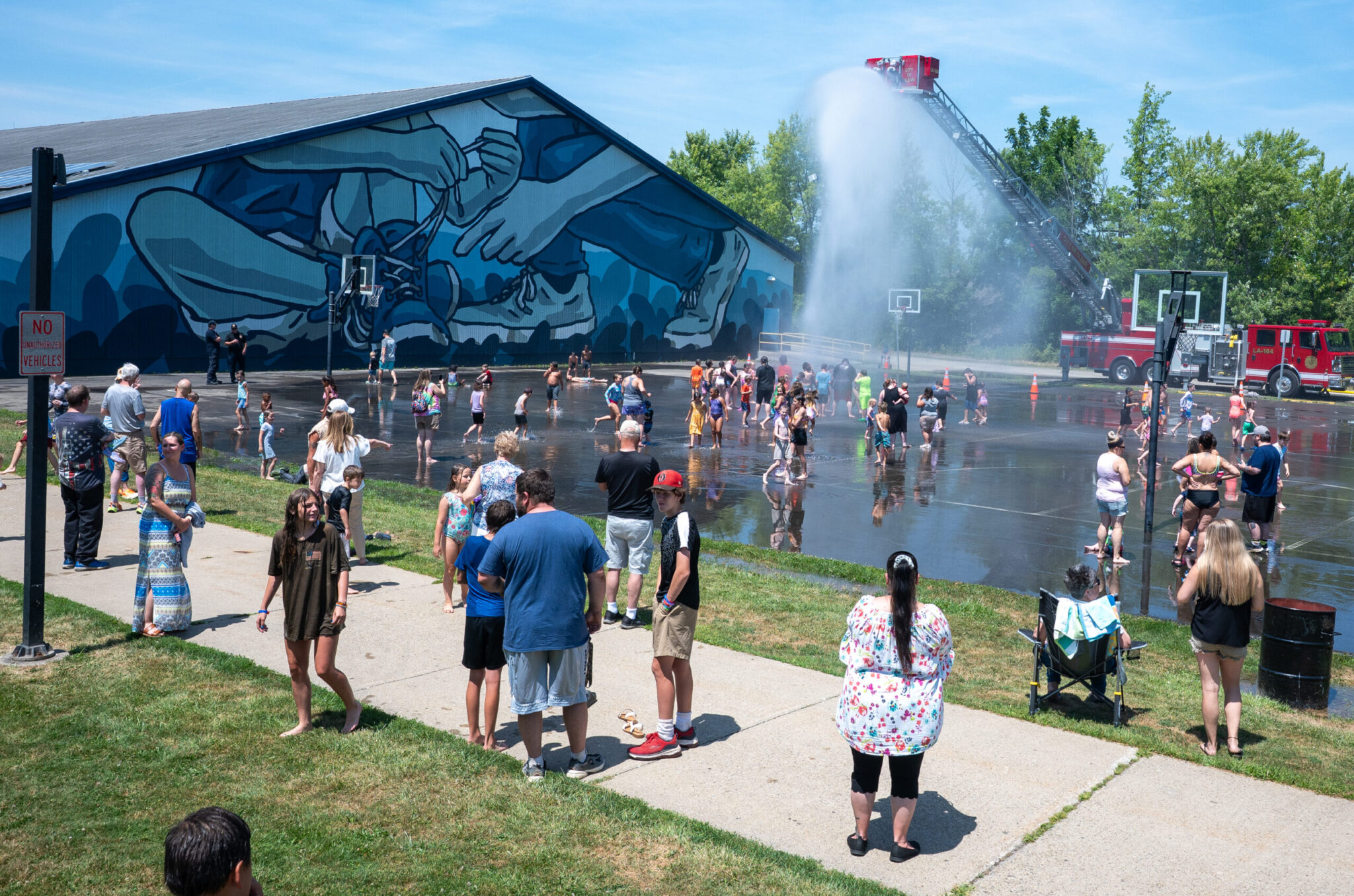 Gallery: Scenes from the Olean fire truck spray - Olean Times Herald