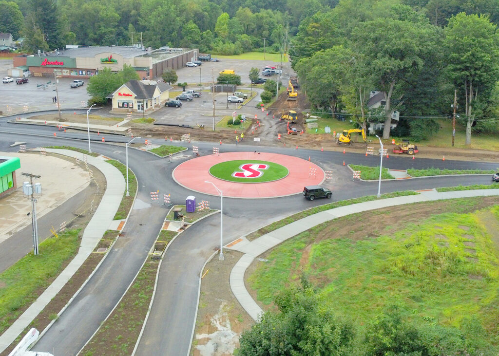 Salamanca roundabout project nearing completion - Olean Times Herald