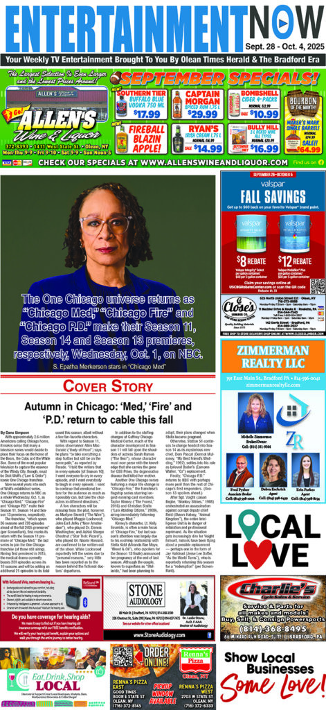 Entertainment Now Sept. 28 – Oct. 4, 2025 - Olean Times Herald