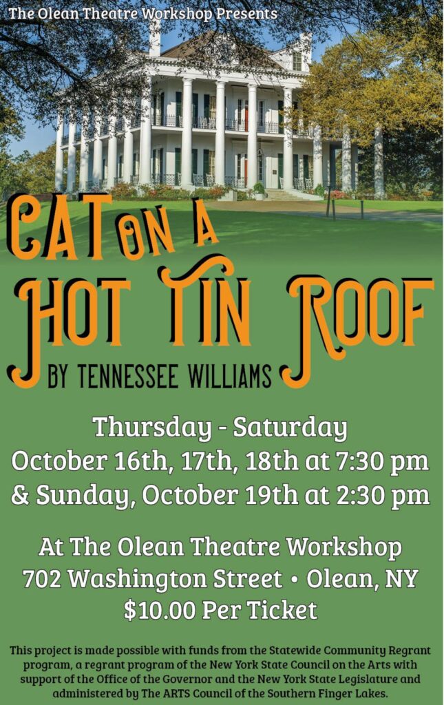 Olean Theatre Workshop to present 'Cat on a Hot Tin Roof' - Olean Times ...