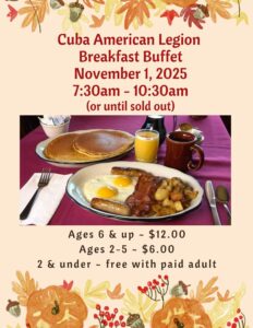 Cuba Legion breakfast buffet Saturday - Olean Times Herald