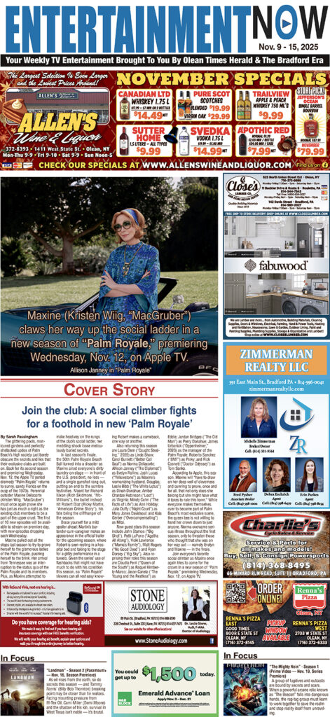 Entertainment Now November 9 – 15, 2025 - Olean Times Herald
