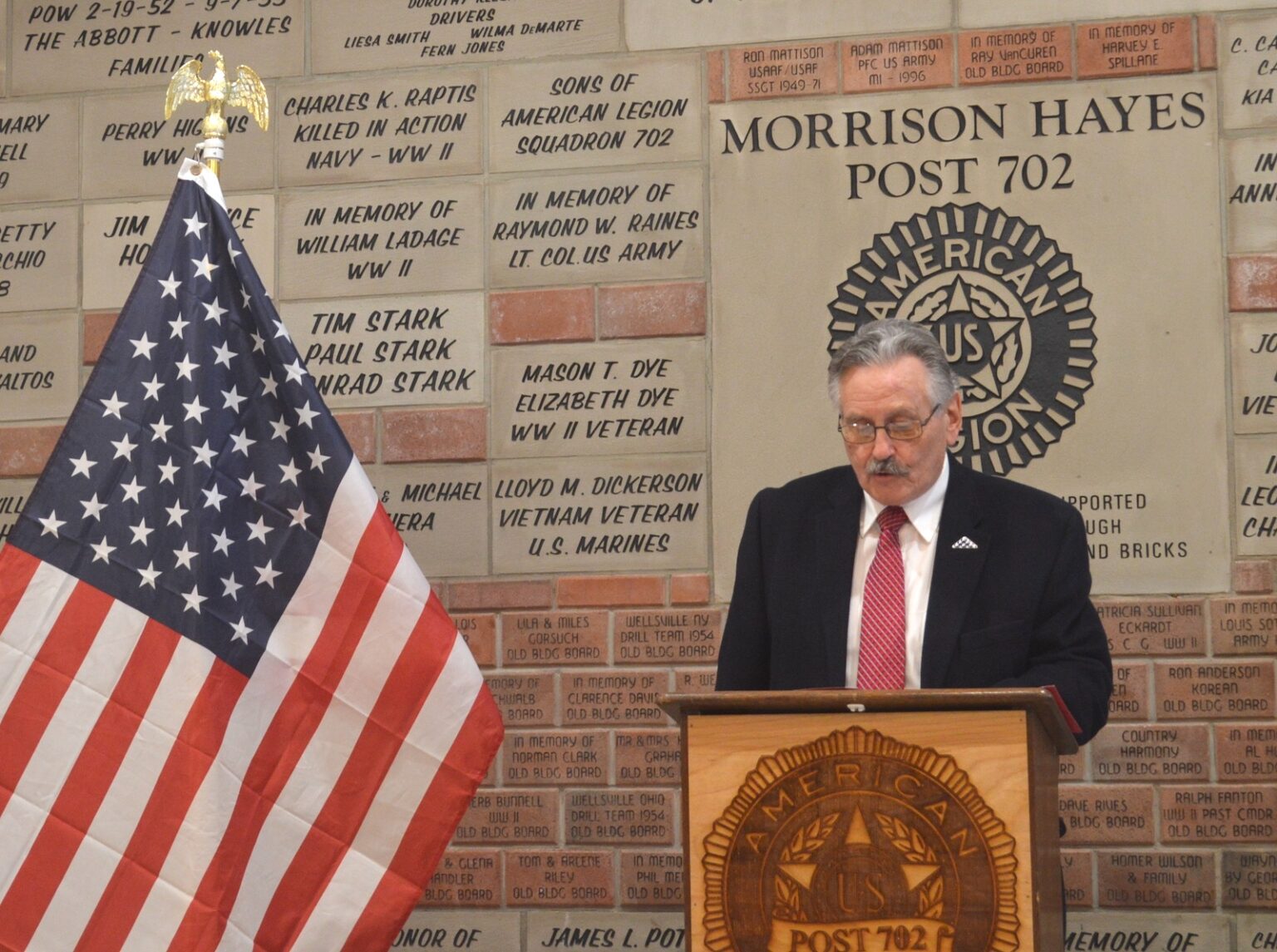 Cold, snow moved Wellsville's Veterans Day ceremony indoors - Olean ...