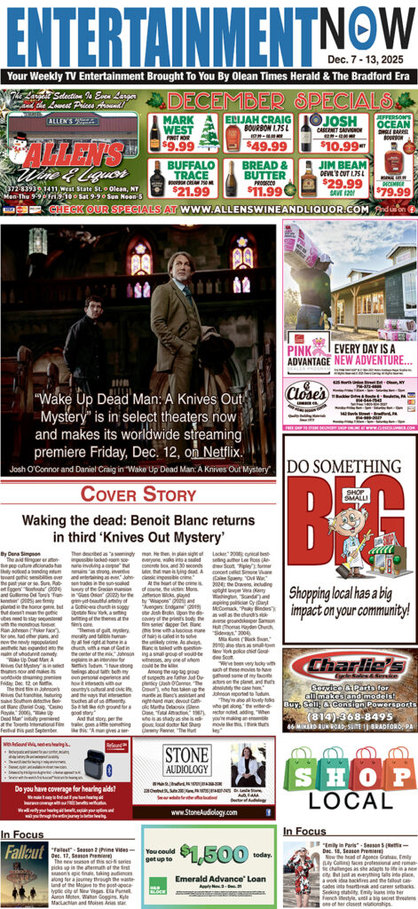 Entertainment Now December 7 – 13, 2025 - Olean Times Herald