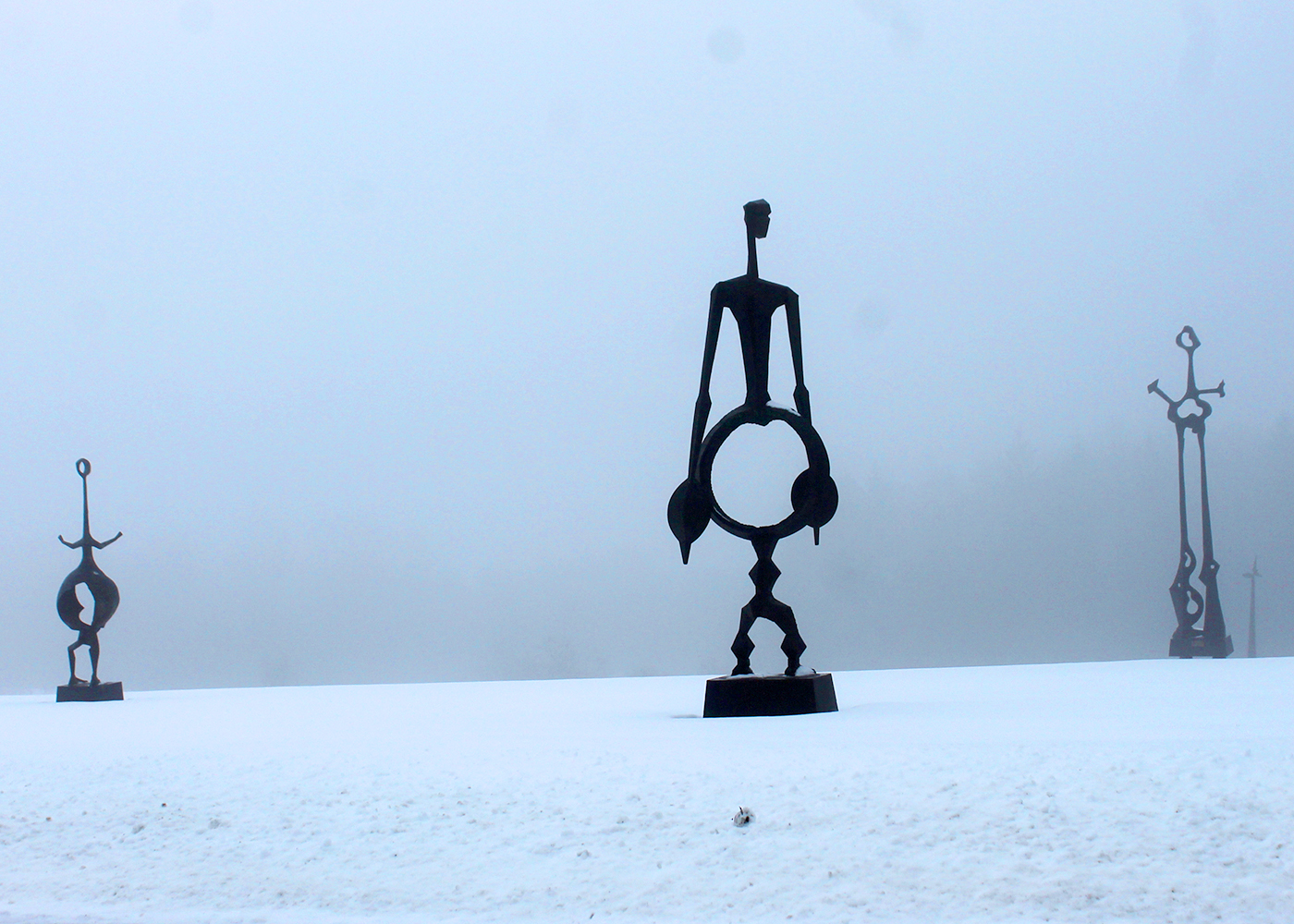 Snowy scene at Griffis Sculpture Park - Olean Times Herald