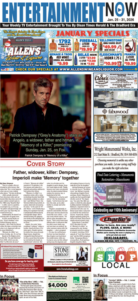Entertainment Now January 25 – 31, 2026 - Olean Times Herald