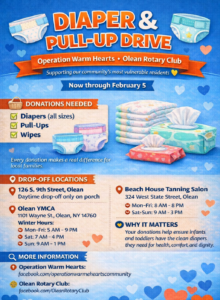 State & Union: Operation Warm Hearts, Olean Rotary seek diaper ...