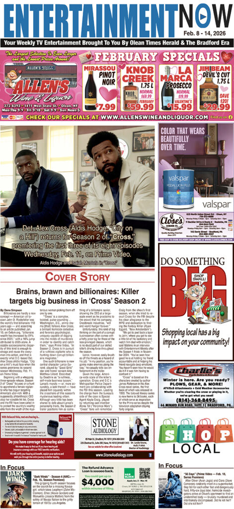 Entertainment Now February 8 – 14, 2026 - Olean Times Herald