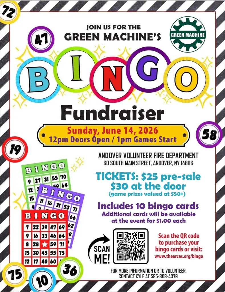 Bingo fundraiser benefits Green Machine Athletics - Olean Times Herald