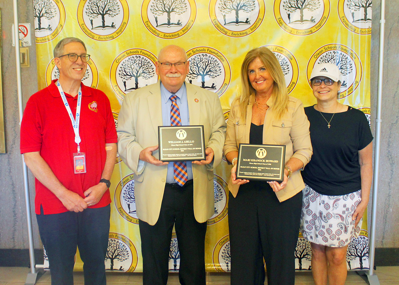 OHS alumni Aiello, Howard inducted into Wall of Honor - Olean Times Herald